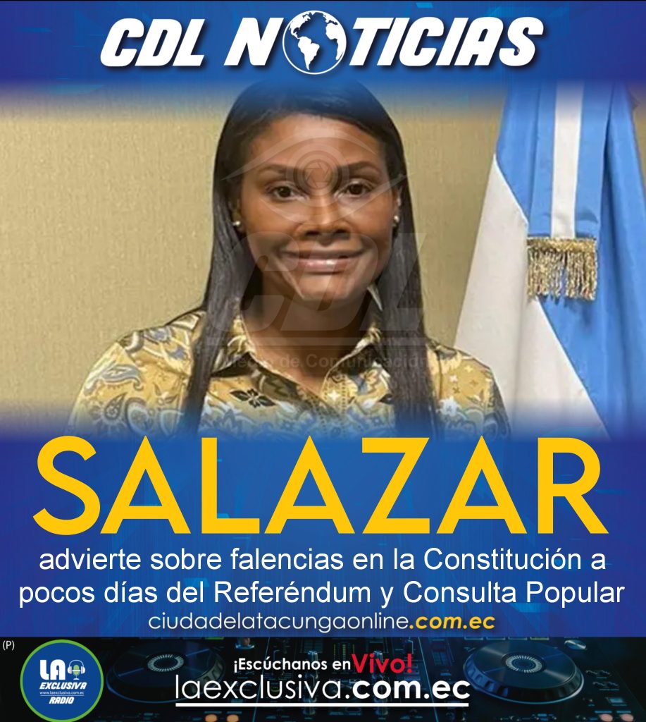 Diana Salazar advierte sobre falencias en la Constitución a pocos días del Referéndum y Consulta ...